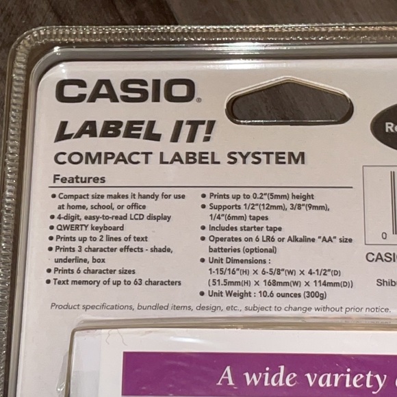 Casio | Other | New Casio Label It Compact Label System Printer Teacher ...